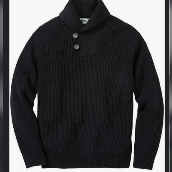 Duluth Trading Co | Sweaters | Duluth Trading Black Ribbed Padded Elbow ...